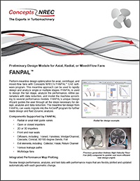 Turbomachinery Fanpal Software | Concepts NREC